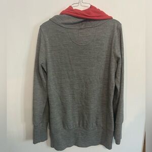 Icebreaker | Sweaters | Merino Wool Icebreaker Gray And Pink Turtleneck ...